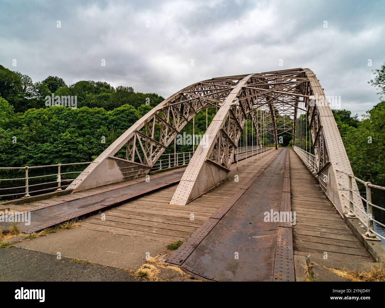 Hagg Bank Bridge Over the River Tyne near Wylam, Northumberland ...