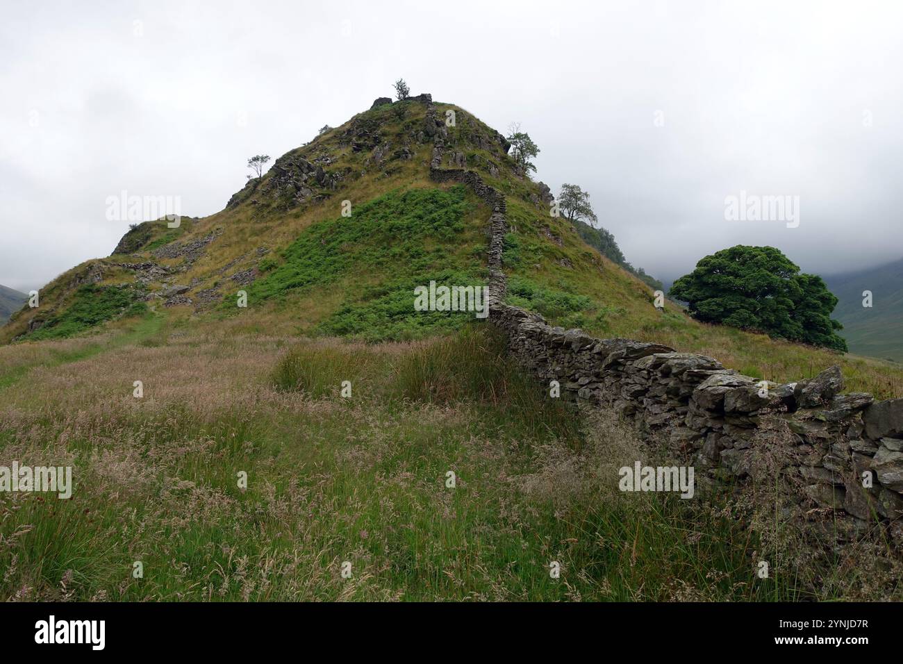 The Dry Stone Wall on 'Rough Crag' on Route to the 'High Street' Range ...