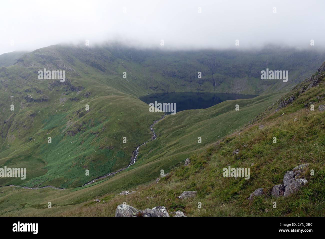 Blea Water Lake from 'Rough Crag' on Route to the 'High Street' Range of Hills from Mardale in ...