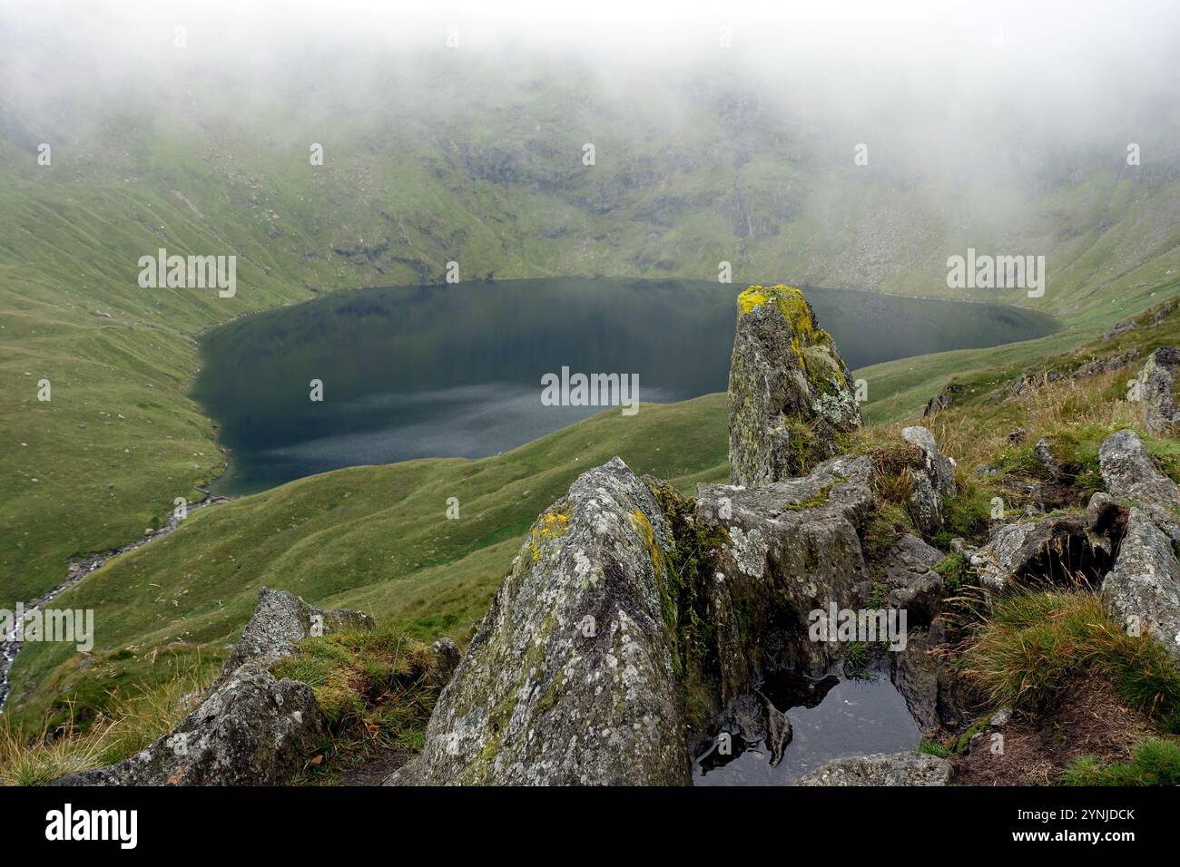 Blea Water Lake from 'Rough Crag' on Route to the 'High Street' Range of Hills from Mardale in ...