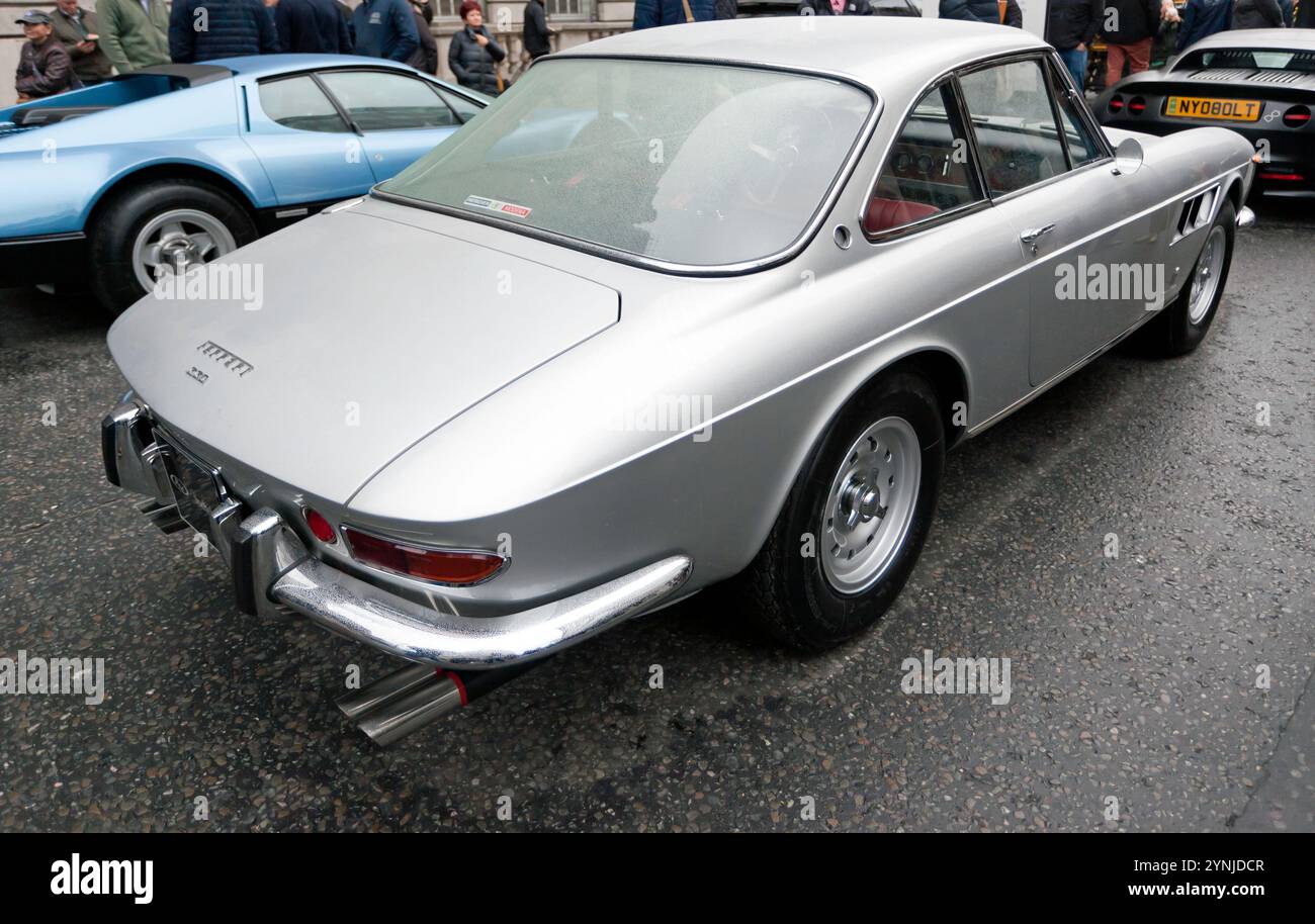 Three-quarters rear view of a 1968 Ferrari 330 GTC by Pininfarina, on ...