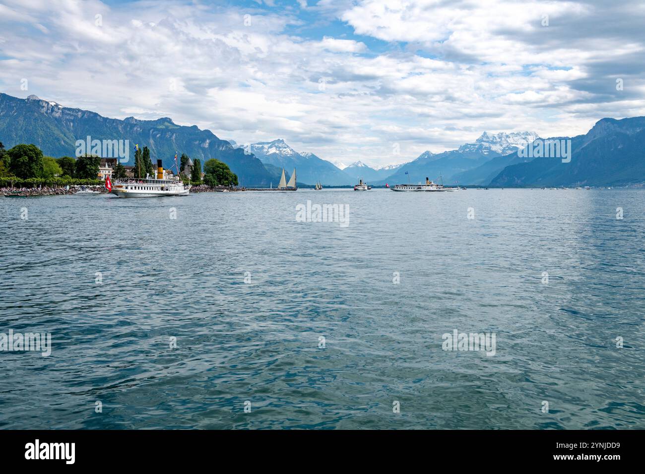 Suisse, Schweiz, Switzerland, Vaud, Waadt, Lac Léman, Genfer See ...