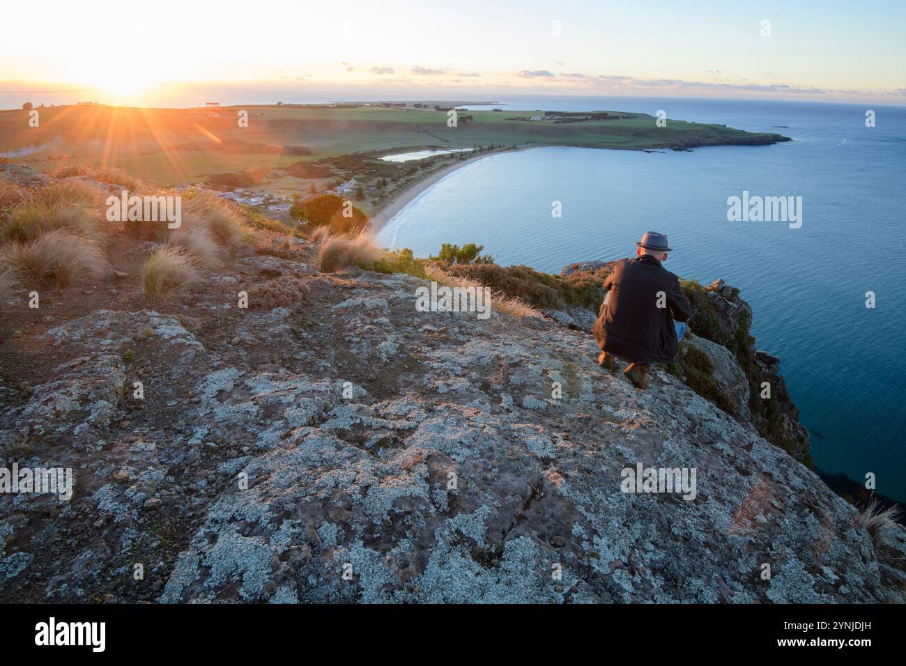 Australia, Tasmania,Stanley, The Nut State Preserve, Bass strait at ...