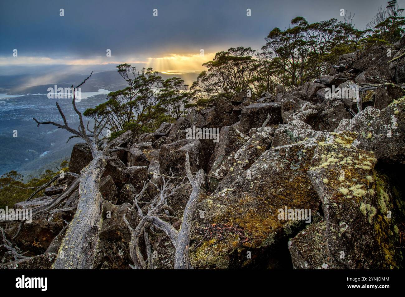 Australia, Tasmania, Hobart, Mount Wellington,sunrise Stock Photo - Alamy