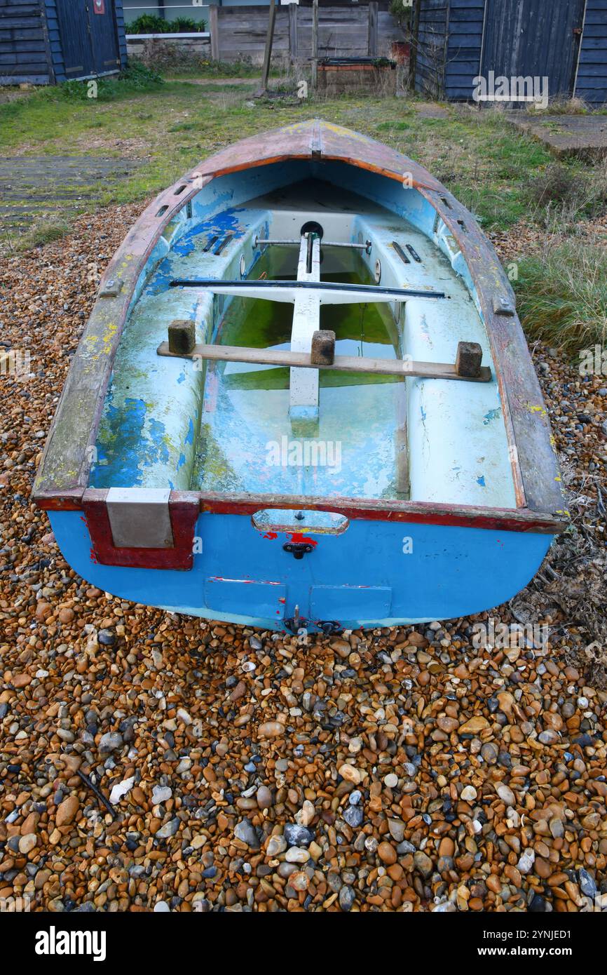Rowing boat on the beach Stock Photo - Alamy