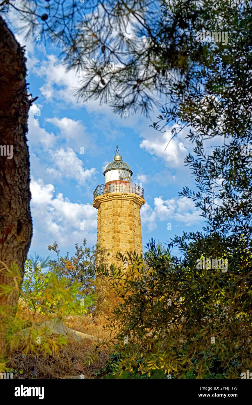Leuchtturm, Faro de Punta Doncella Stock Photo - Alamy