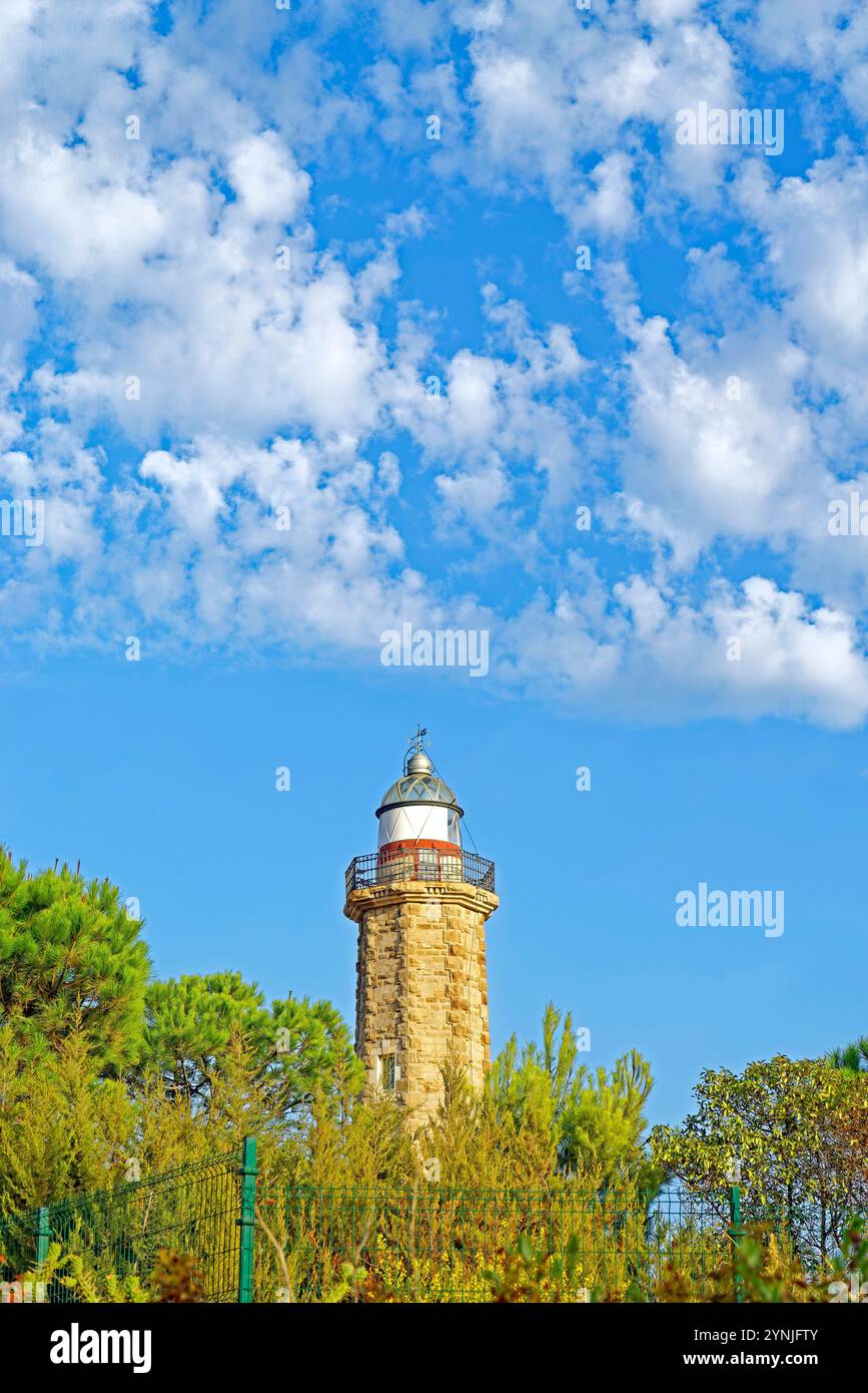 Leuchtturm, Faro de Punta Doncella Stock Photo - Alamy