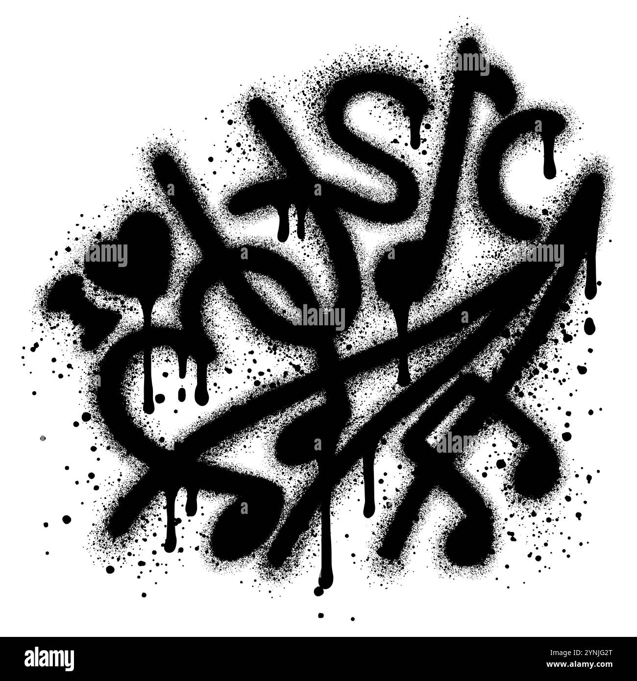 Music text graffiti sprayed in black on white with music symbols Stock ...