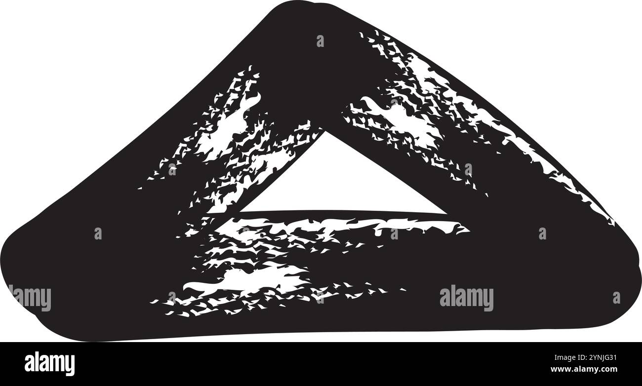 triangle geometric shape brush doodle Stock Vector Image & Art - Alamy