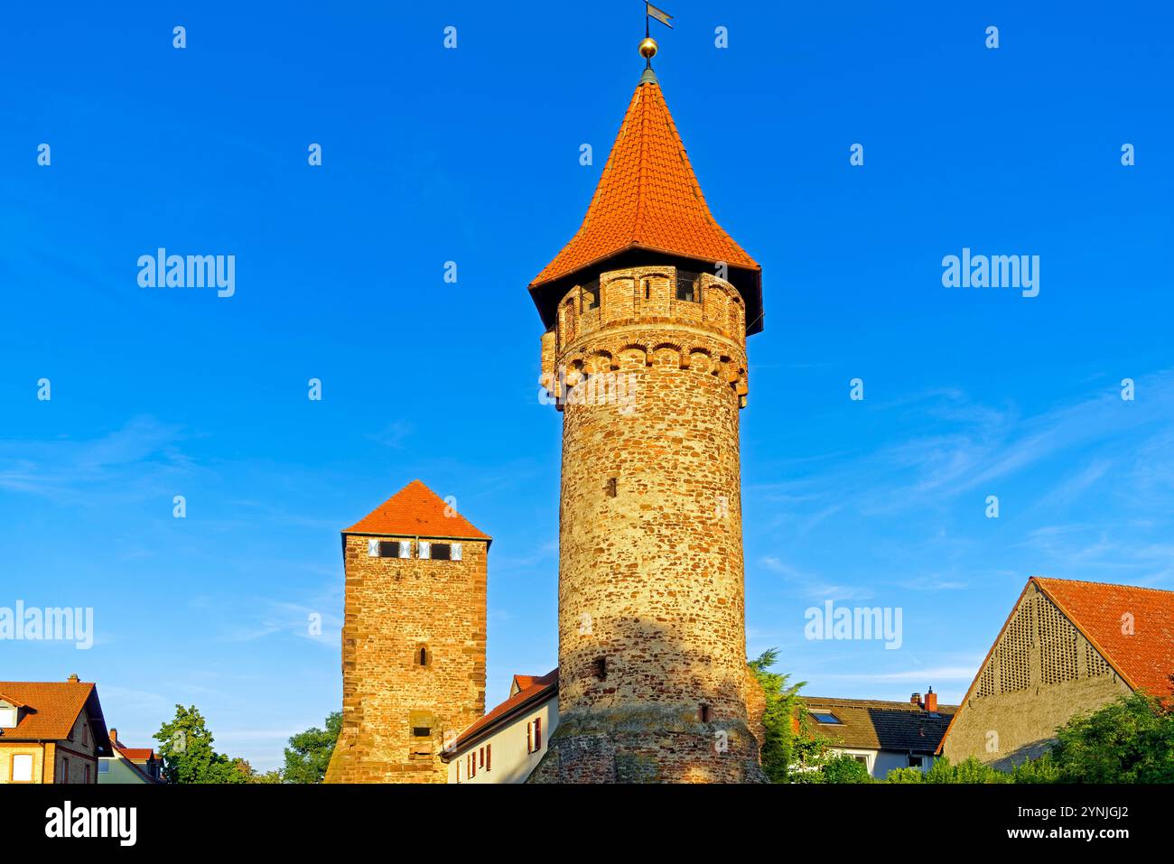 Hexenturm, Stadtmauer, Turm, Martinstor Stock Photo - Alamy