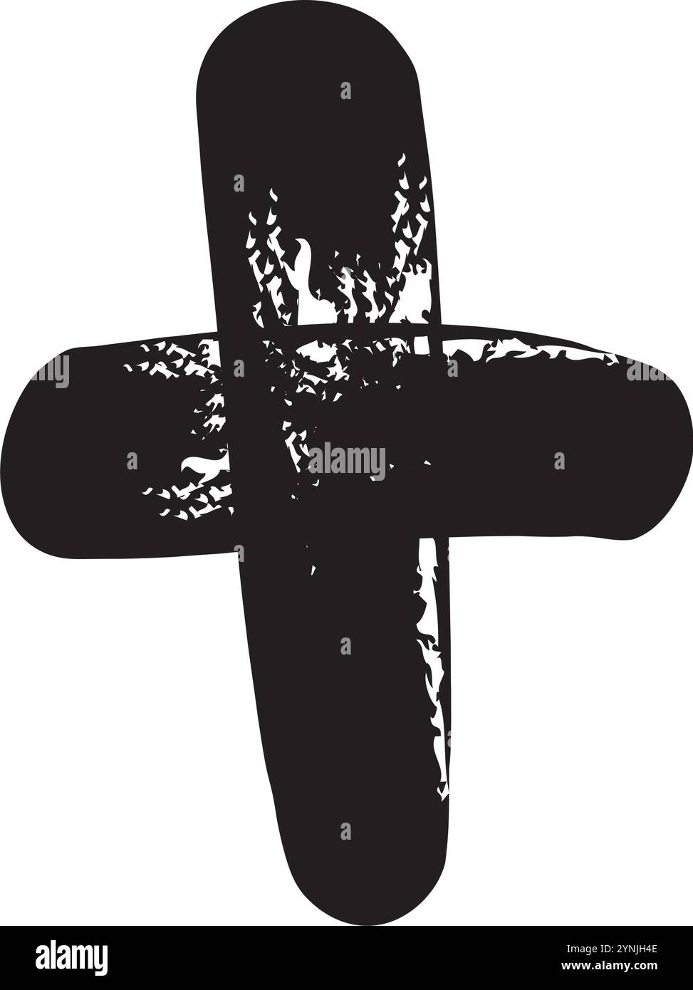 cross geometric shape brush doodle Stock Vector Image & Art - Alamy