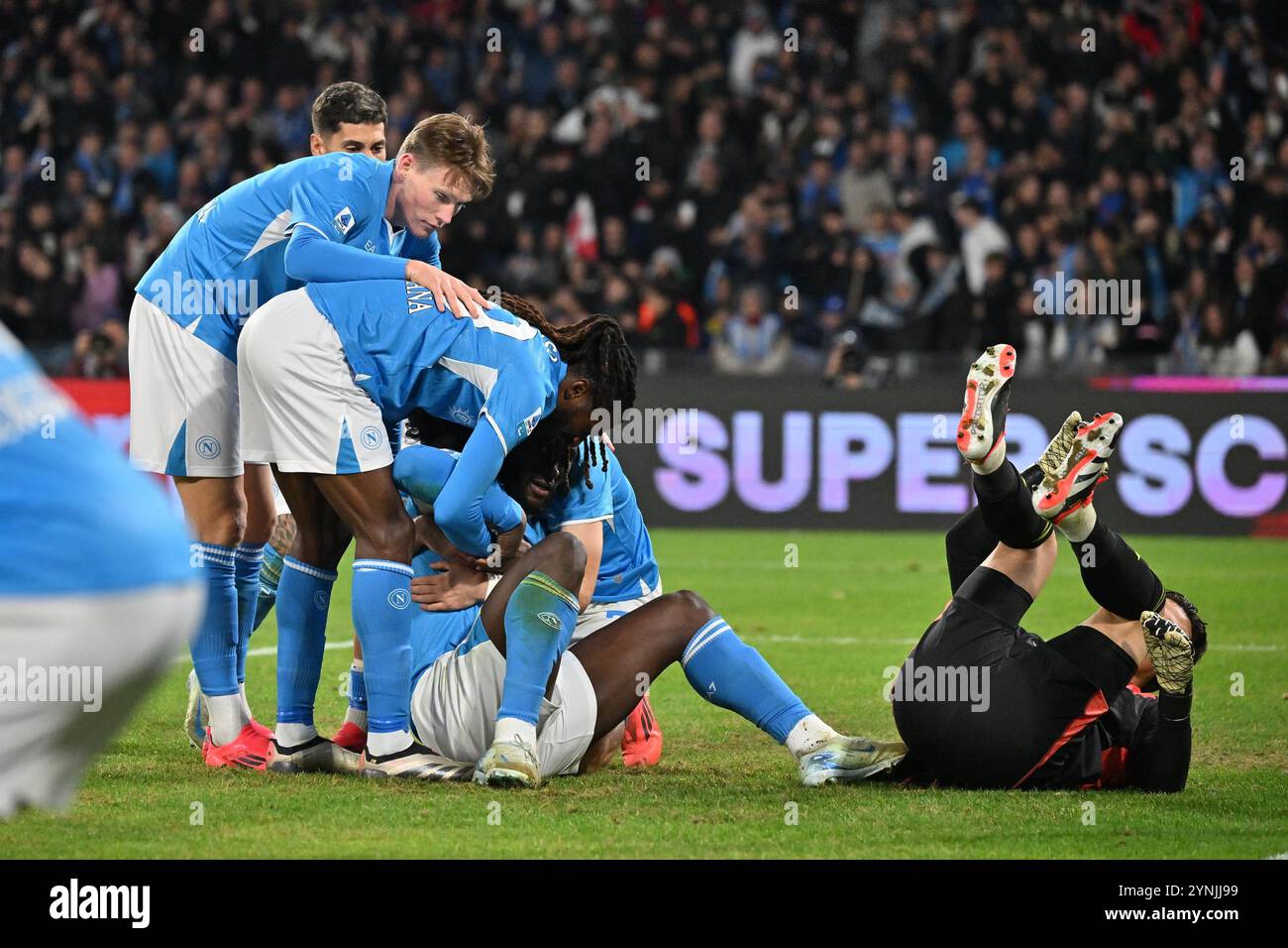 Italy, march 29 st 2024: After goal Romelu Lukaku during the Italian ...
