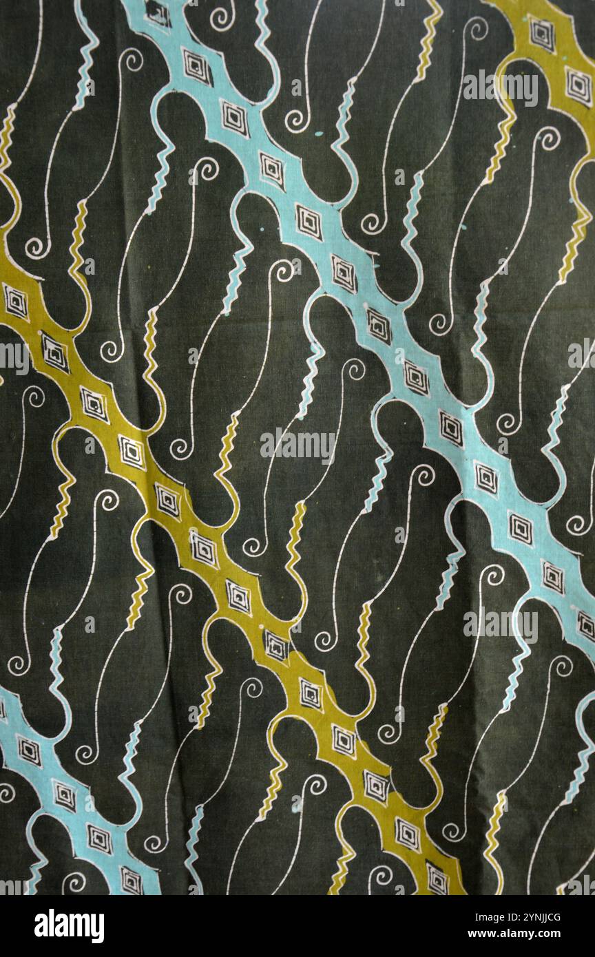 detailed patterns of Indonesia batik cloth Stock Photo - Alamy