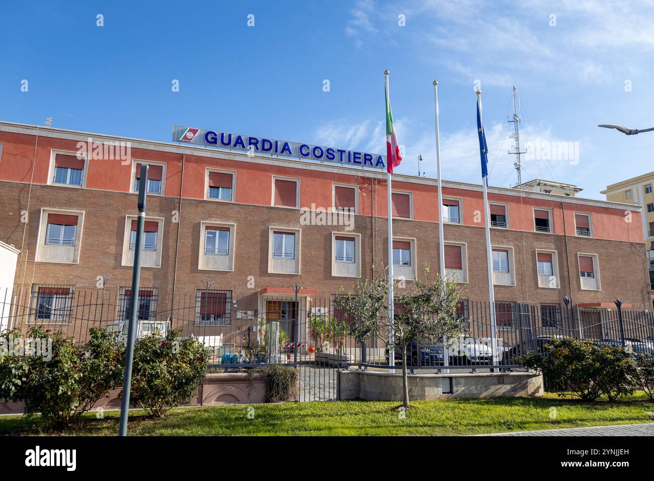 Civitavecchia, Italy - Nov 13th, 2024: The headquarters of the Italian ...