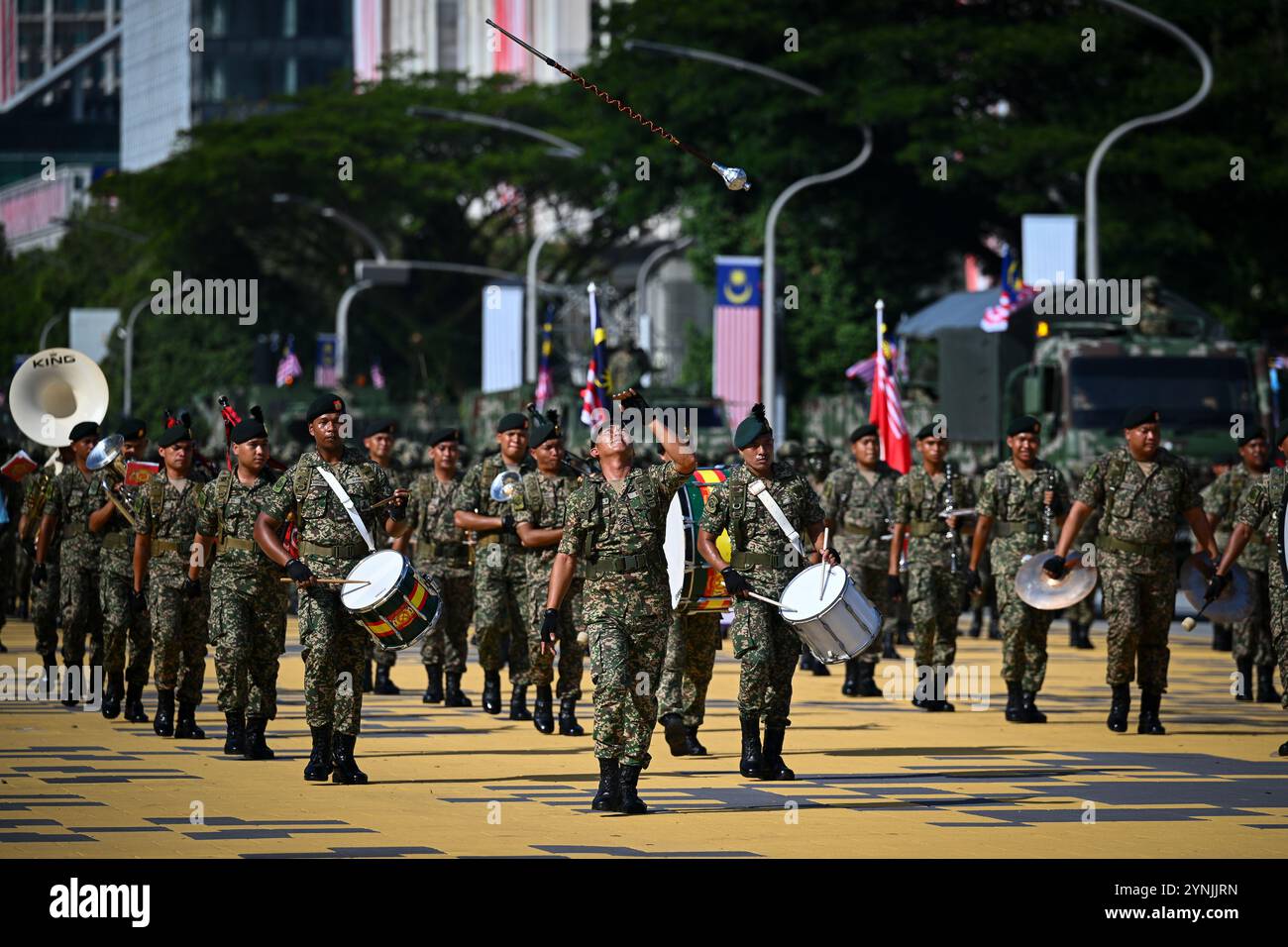 Malaysian Army taking part during the rehearsal of during Malaysia ...