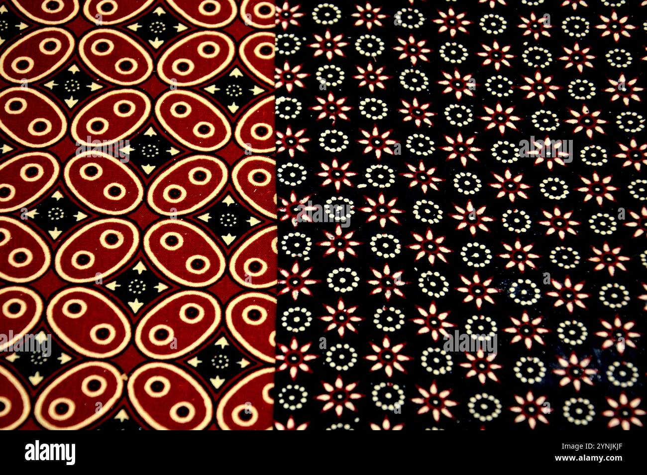 detailed patterns of Indonesia batik cloth Stock Photo - Alamy