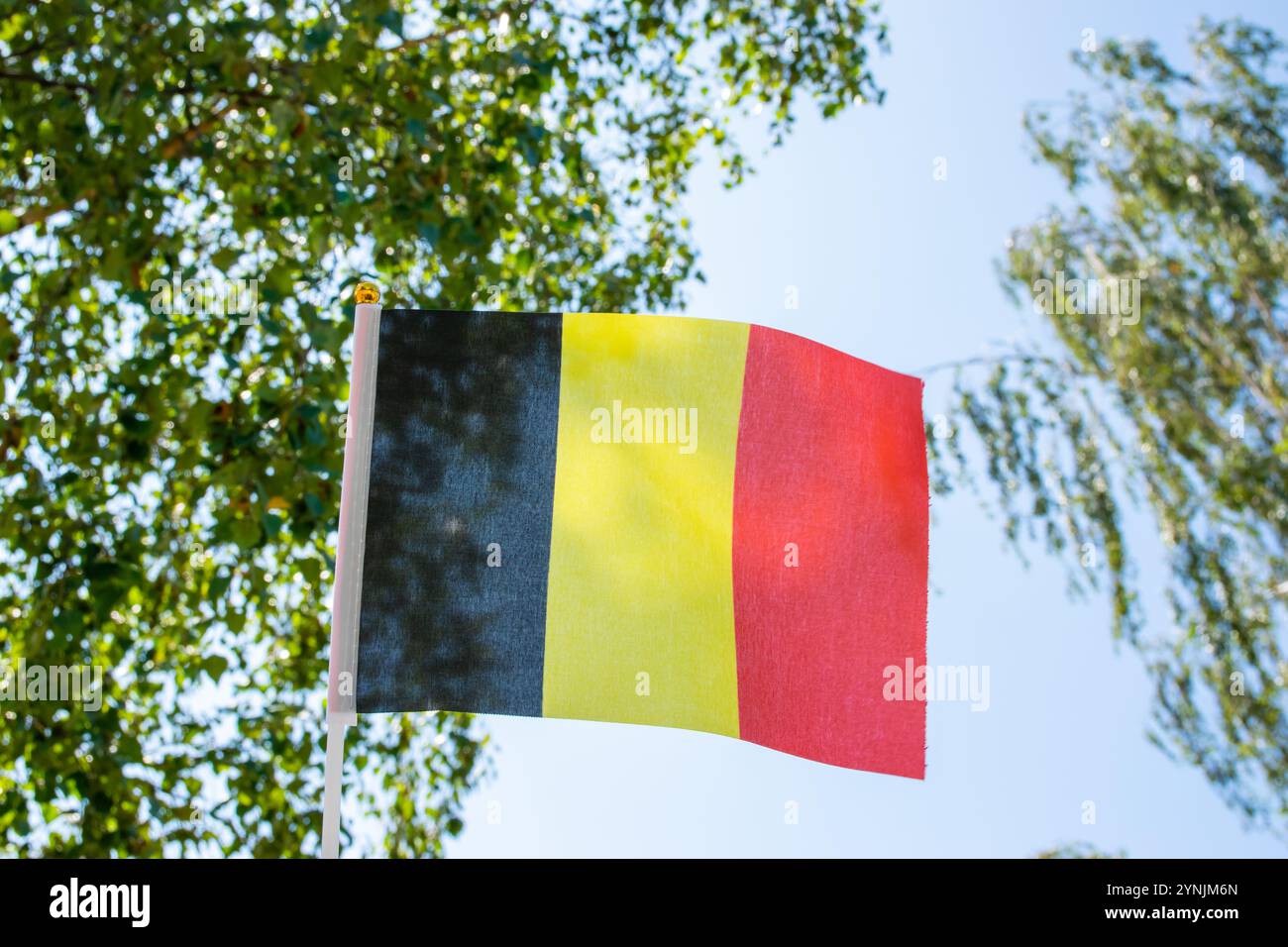 Flag of Germany in the sky. Nature background Stock Photo - Alamy