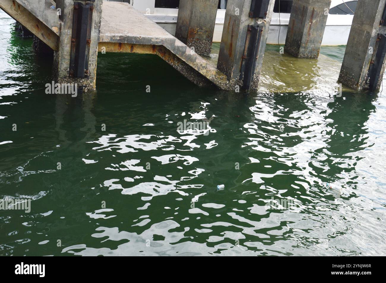 concrete pier on Tengkayu seaport Tarakan Indonesia Stock Photo - Alamy