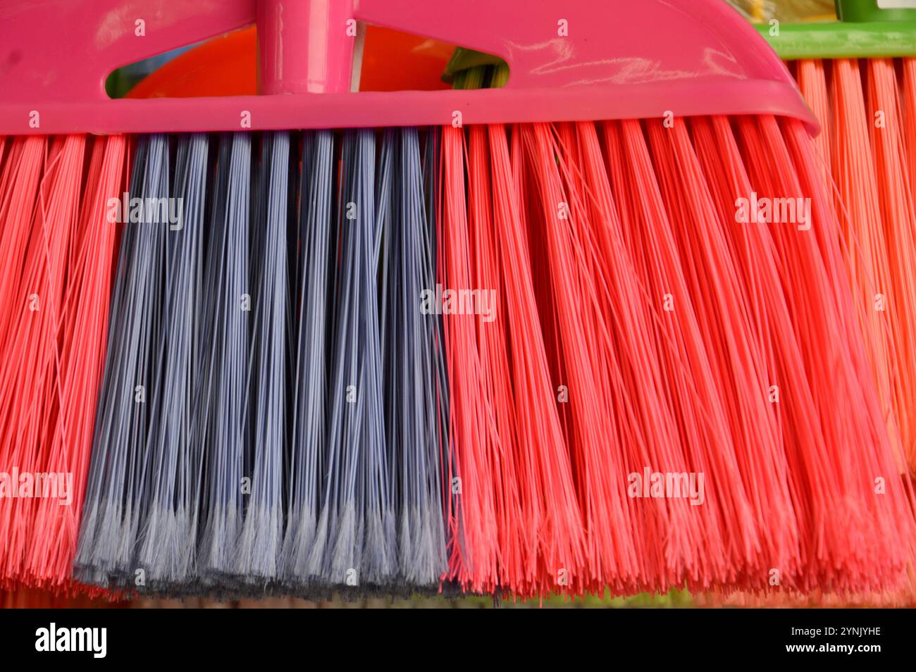 detail texture and pattern of broom fibers Stock Photo - Alamy