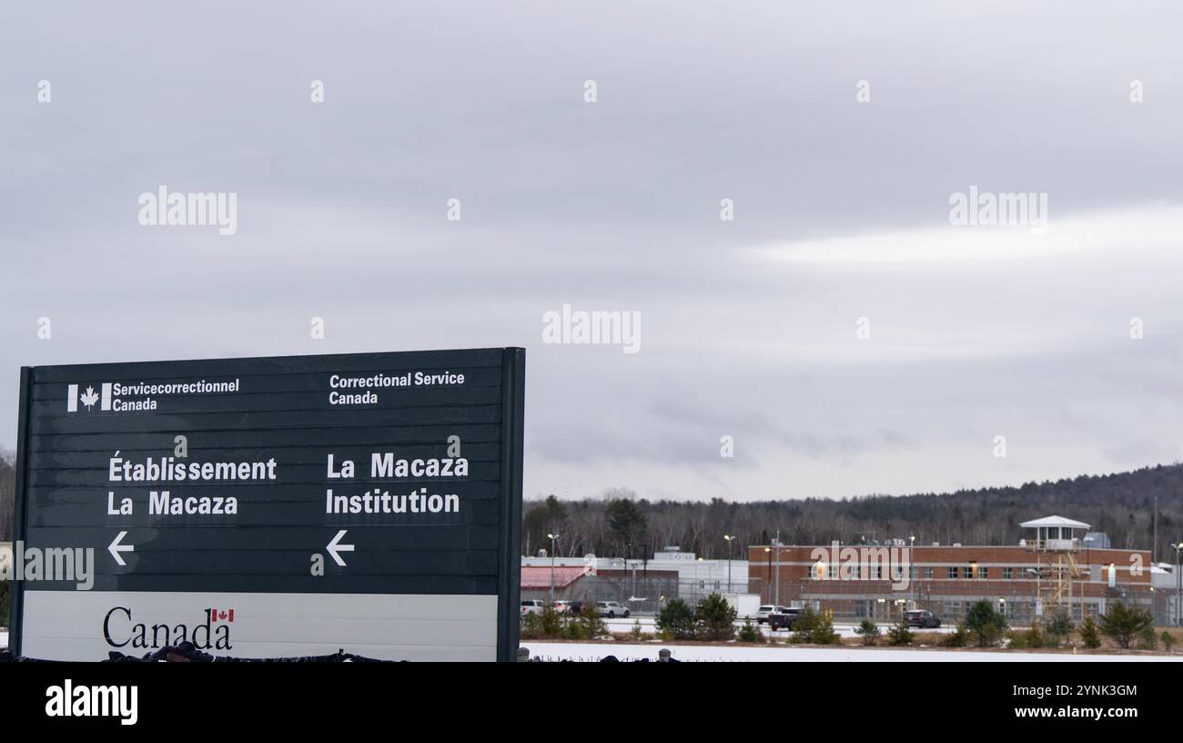 La Macaza, Canada. 25th Nov, 2024. La Macaza Institution, a medium ...