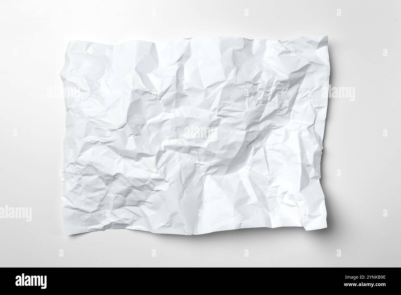 White crumpled paper Stock Photo - Alamy