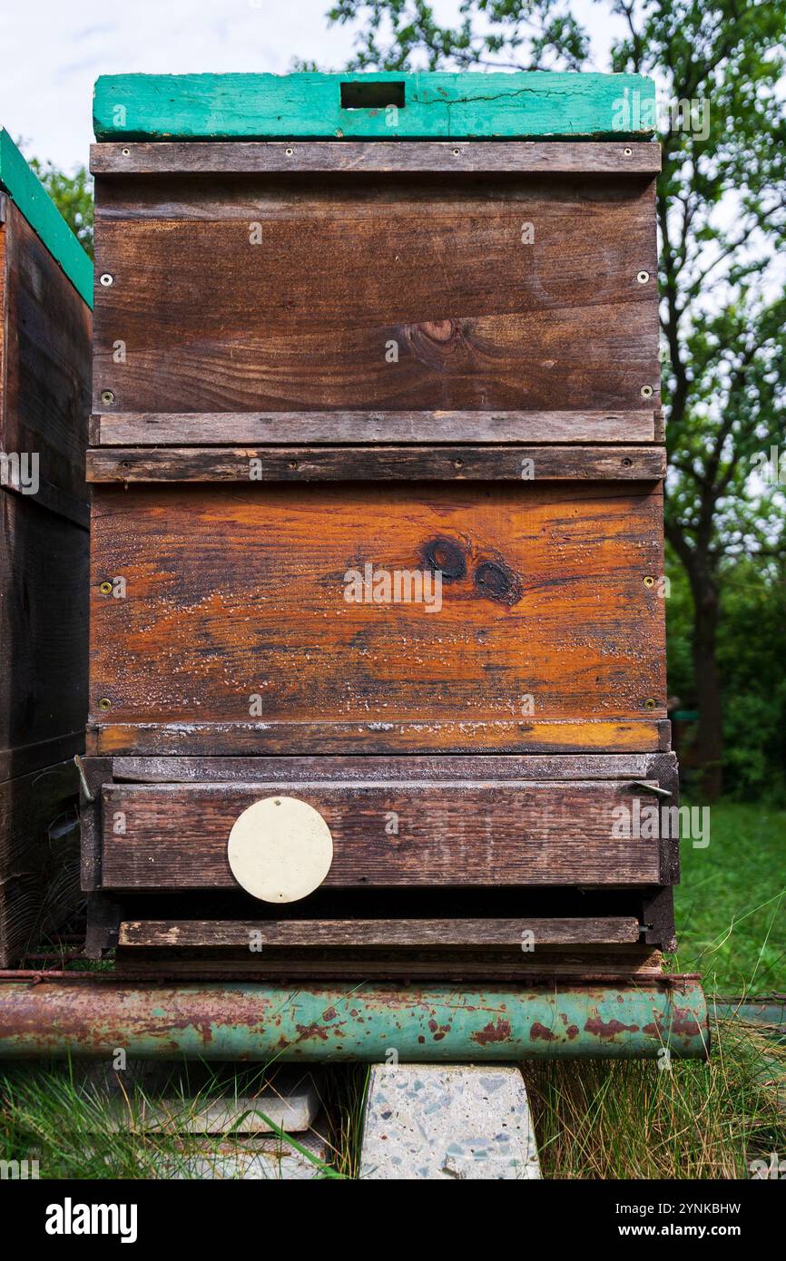 Beehive in the orchard hi-res stock photography and images - Alamy