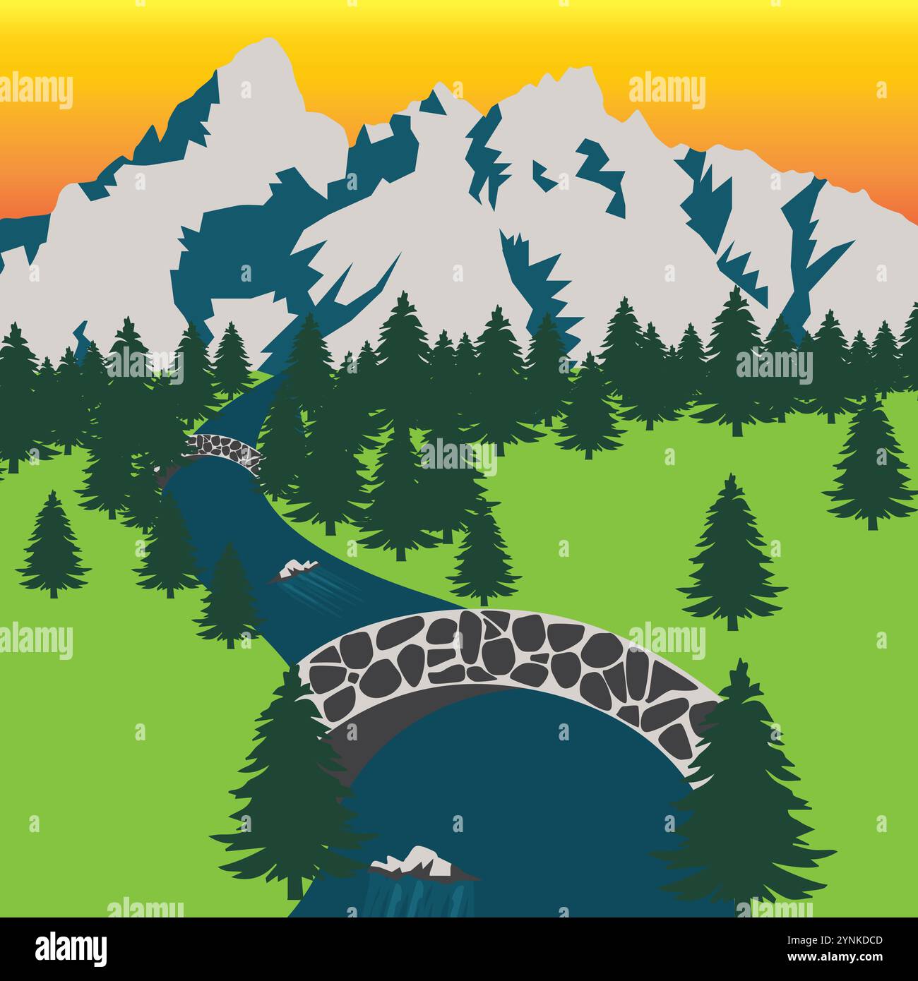 North river view Stock Vector Images - Alamy