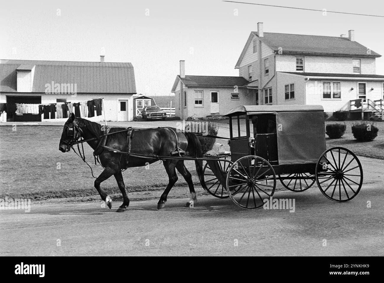 - USA, Pennsylvania, Lancaster County, Amish community (July 1985 ...