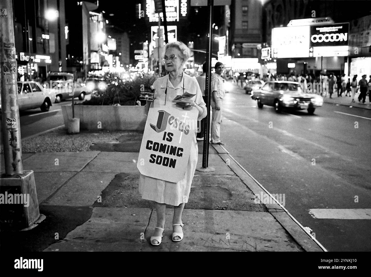 - USA, New York, propaganda of evangelical preachers in Times Square ...