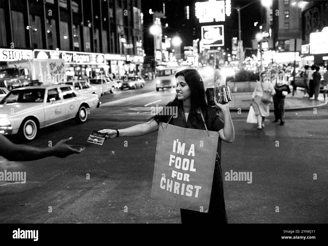 - USA, New York, propaganda of evangelical preachers in Times Square ...