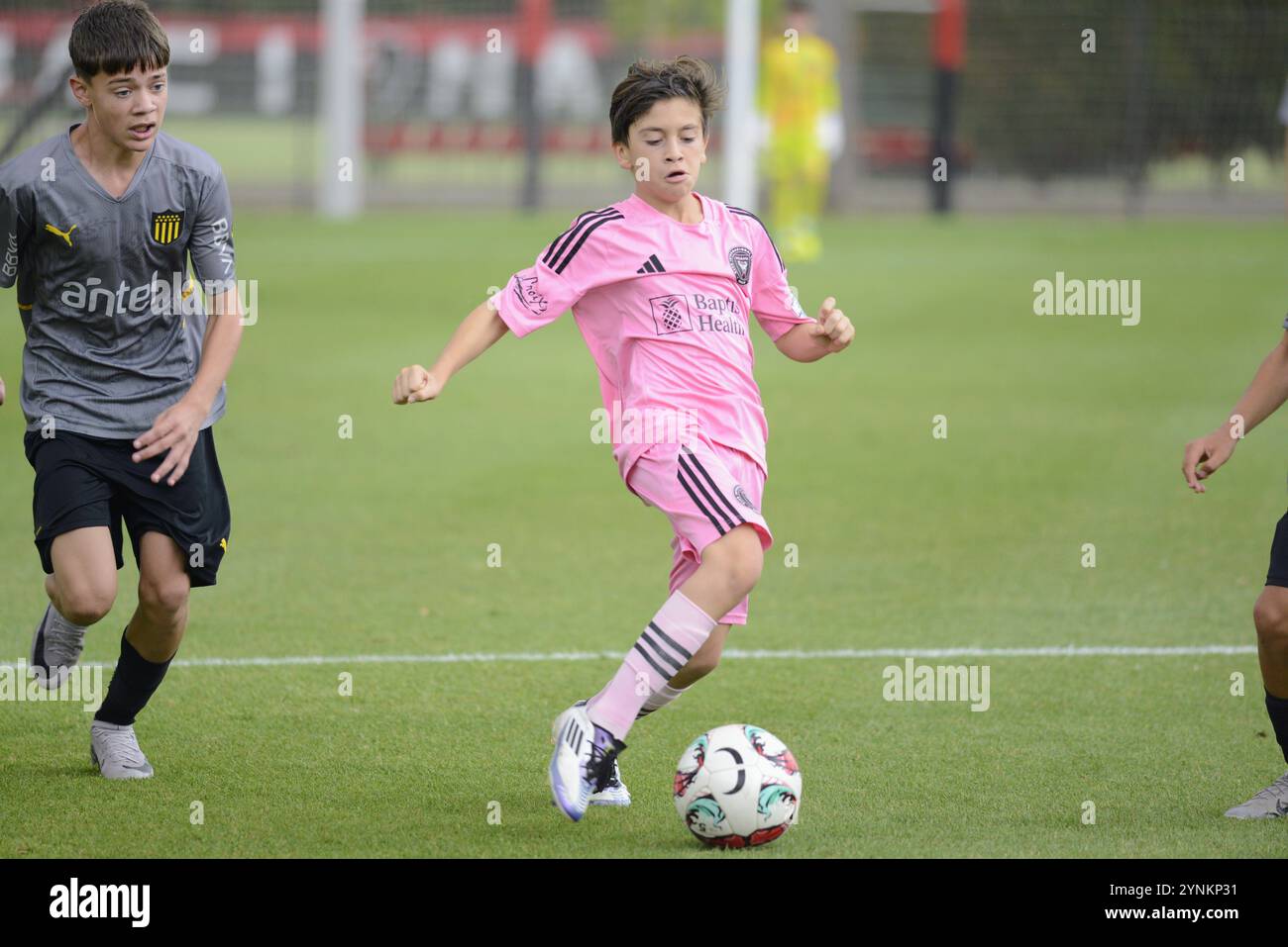 Rosario, Argentina. 25th Nov, 2024. Thiago Messi, son of soccer star ...