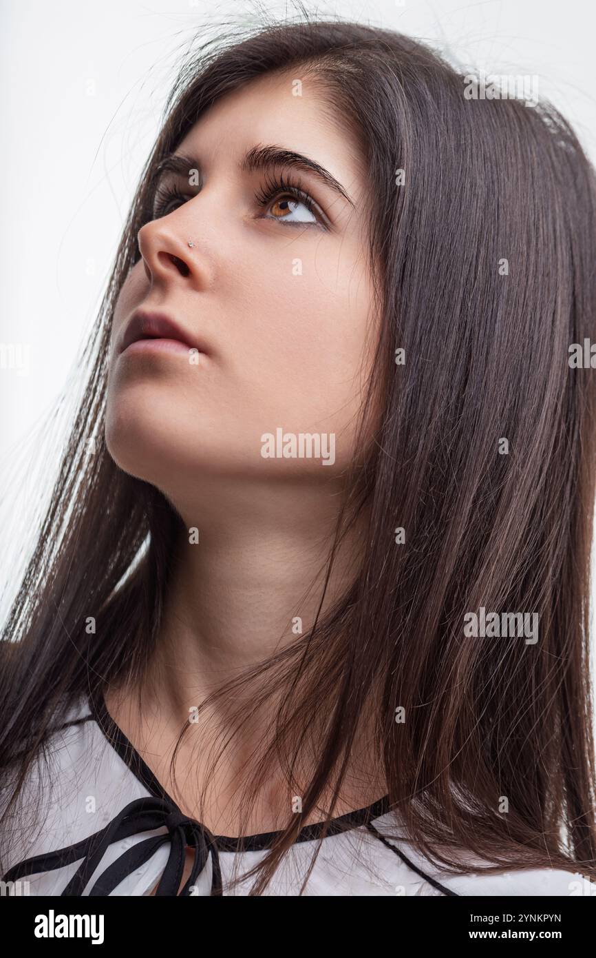 Thoughtful expression conveying hi-res stock photography and images - Alamy