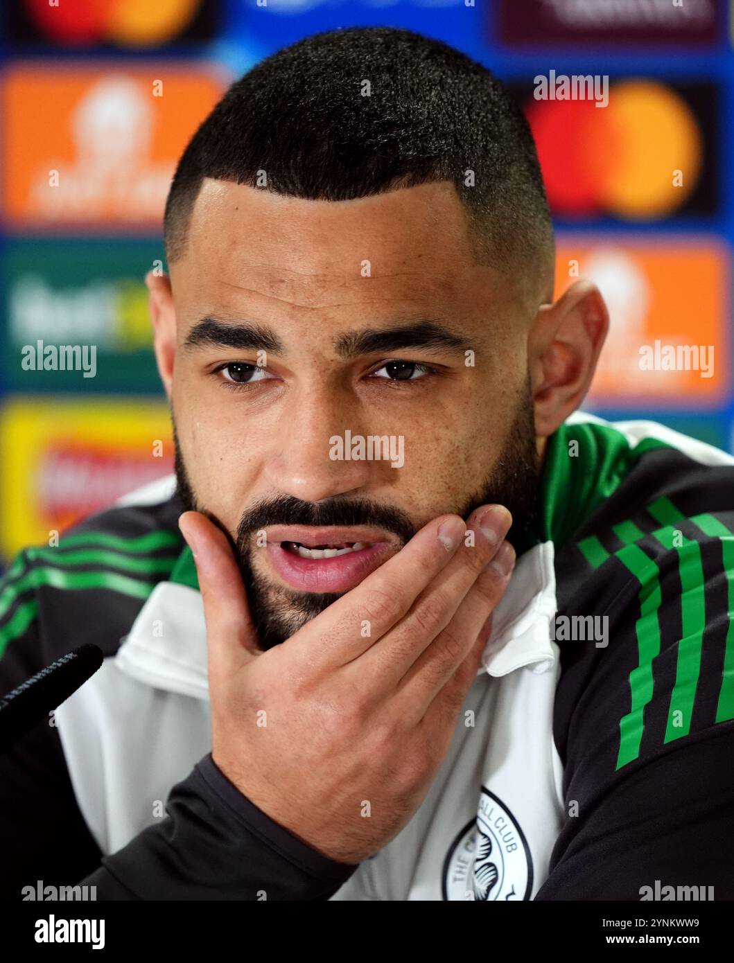Celtic's Cameron Carter-Vickers during a press conference at Celtic ...