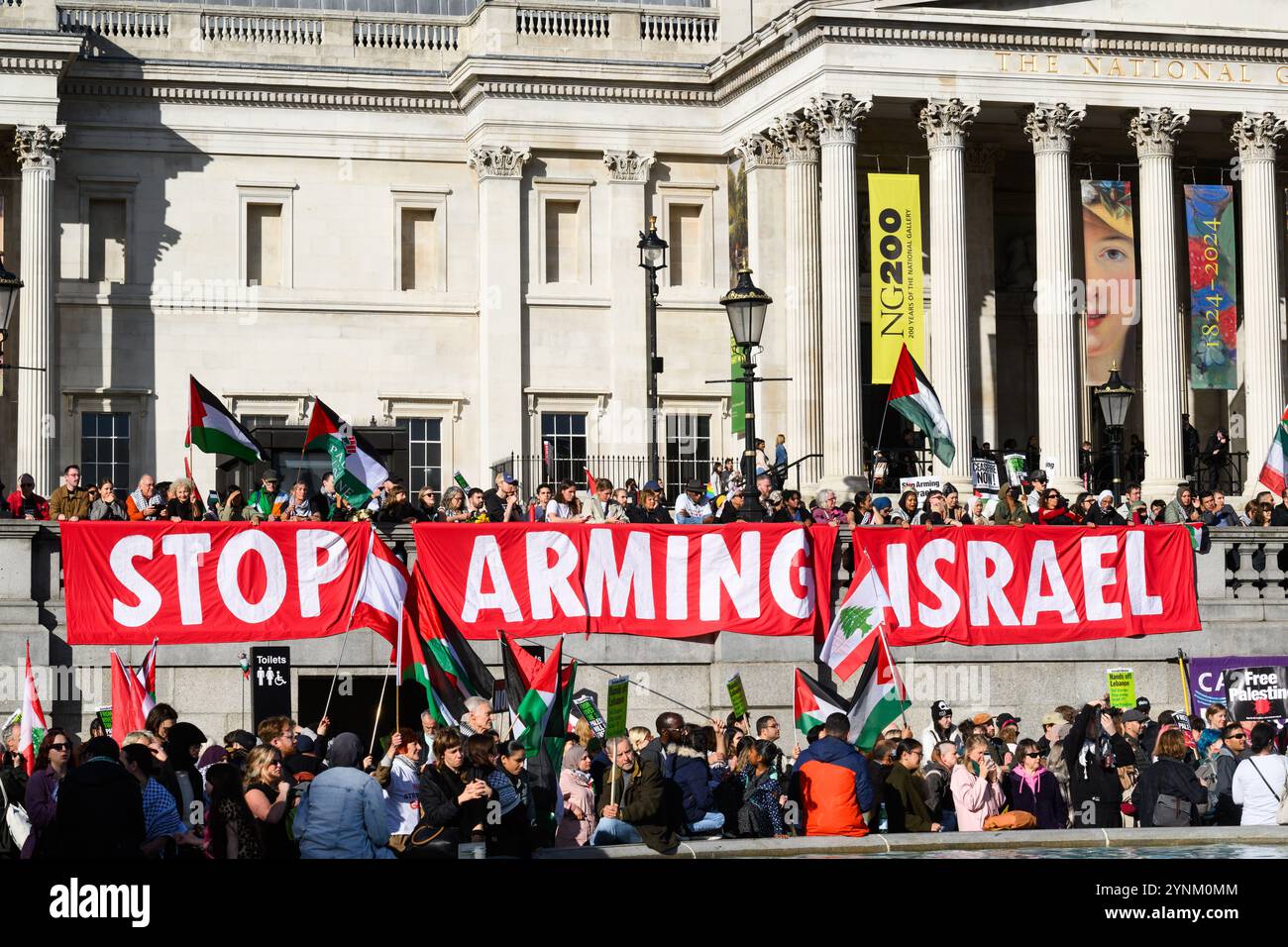 A rally of Pro-Palestine protesters, calling for a ceasefire of the ...