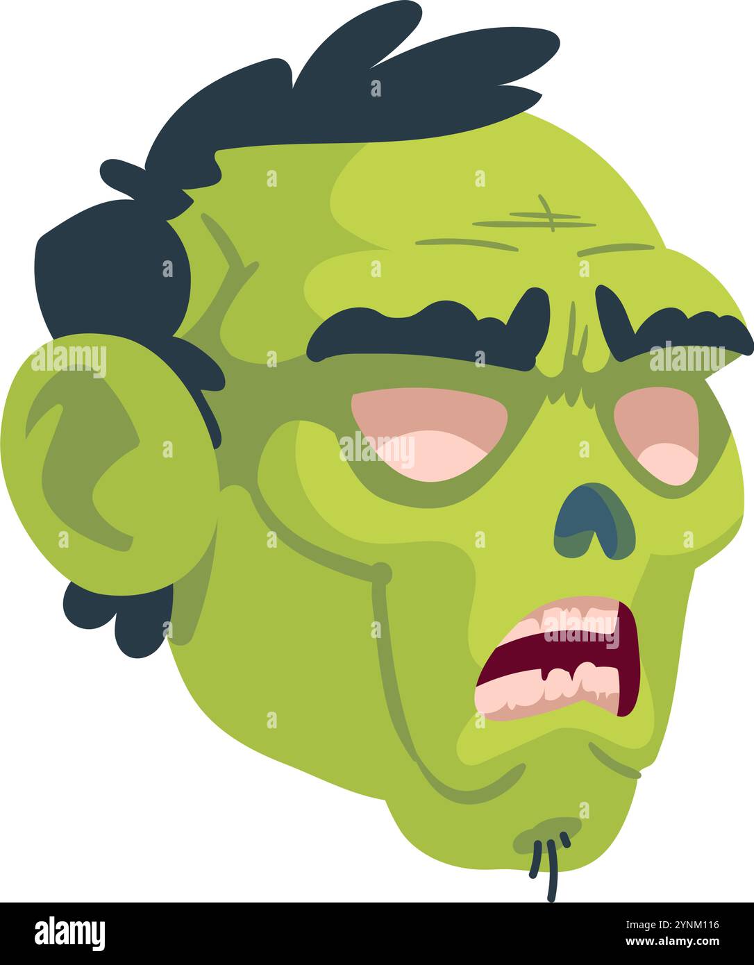 zombie head creepy Stock Vector Image & Art - Alamy