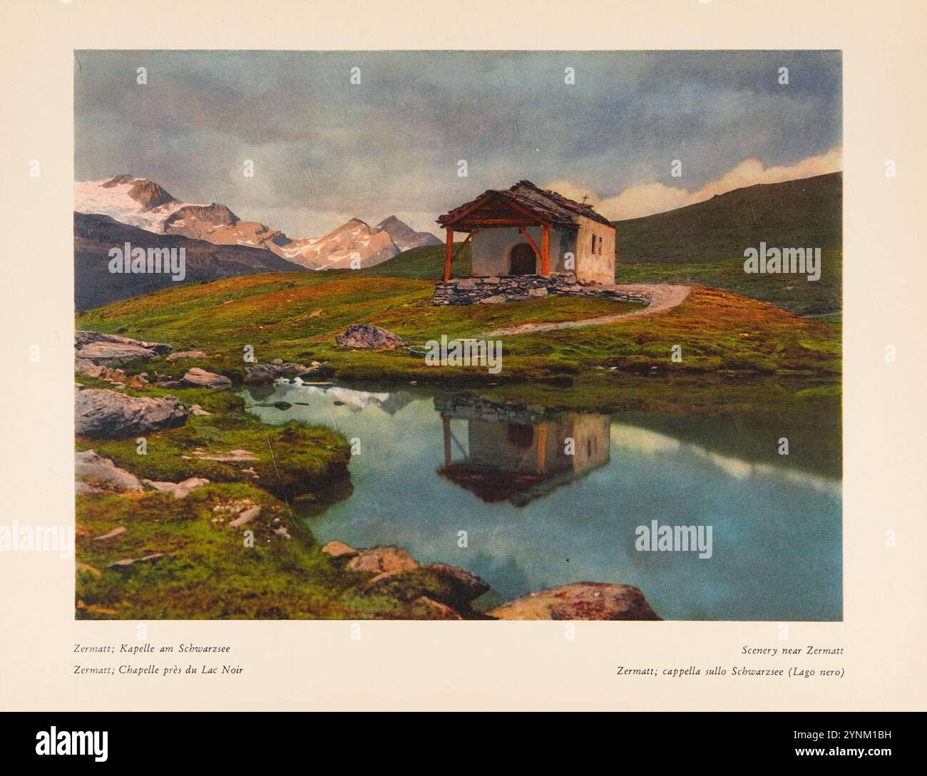 Small Alpine Chapel near the Schwarzee (Black Lake) in the Zermatt Area ...