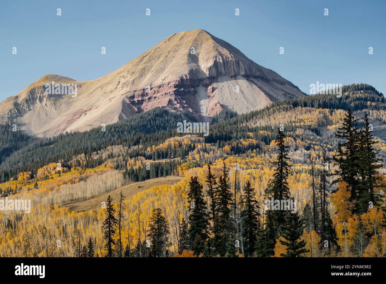 Engineer Mountain (12,968), San Juan Range, southwestern Colorado Stock ...
