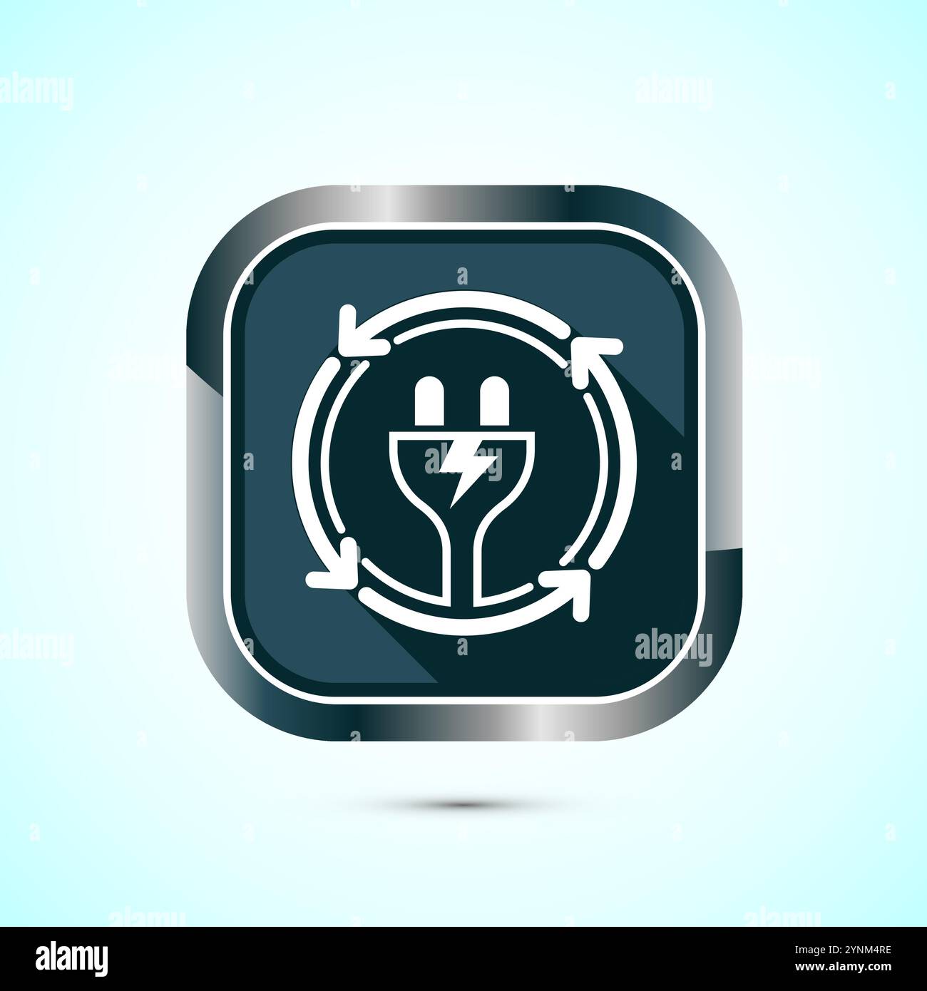 Renewable energy icon design illustration. Renewable power sign symbol ...