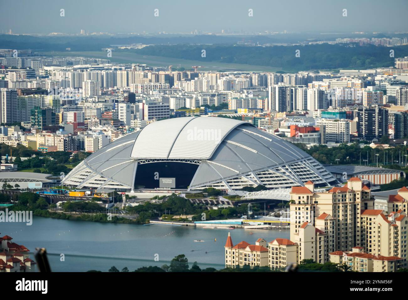 Aerial view of the National Stadium in Singapore Stock Photo - Alamy