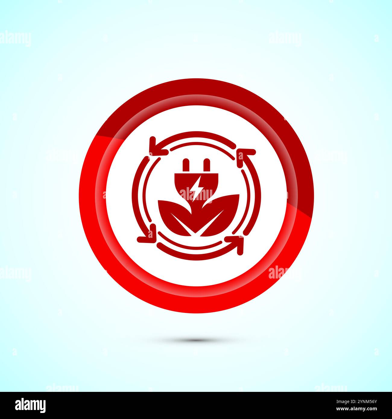 Renewable energy icon design illustration. Renewable power sign symbol ...