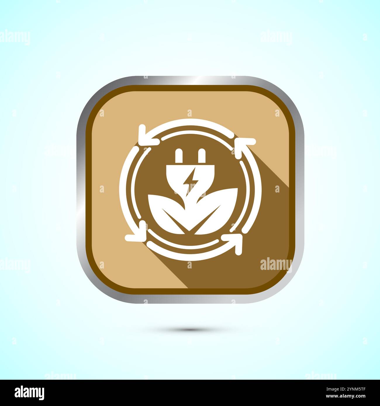 Renewable energy icon design illustration. Renewable power sign symbol ...