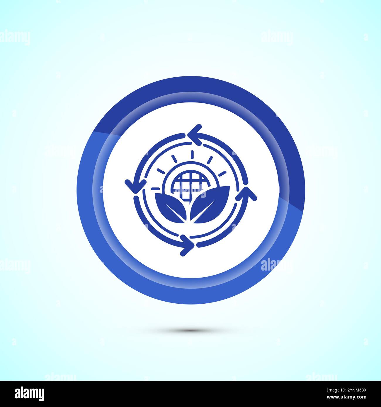 Renewable energy icon design illustration. Renewable power sign symbol ...