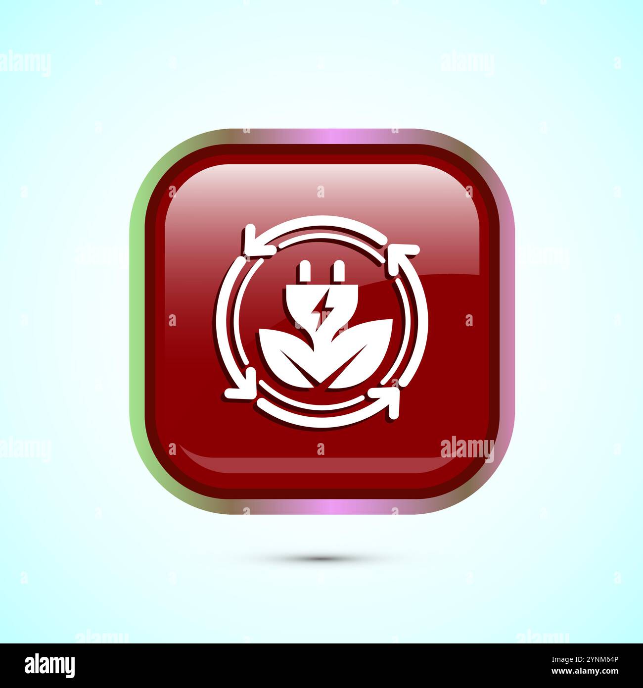 Renewable energy icon design illustration. Renewable power sign symbol ...