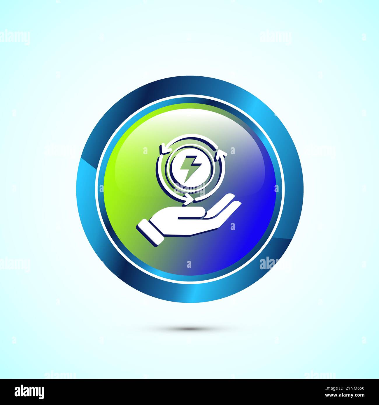 Renewable energy icon design illustration. Renewable power sign symbol ...