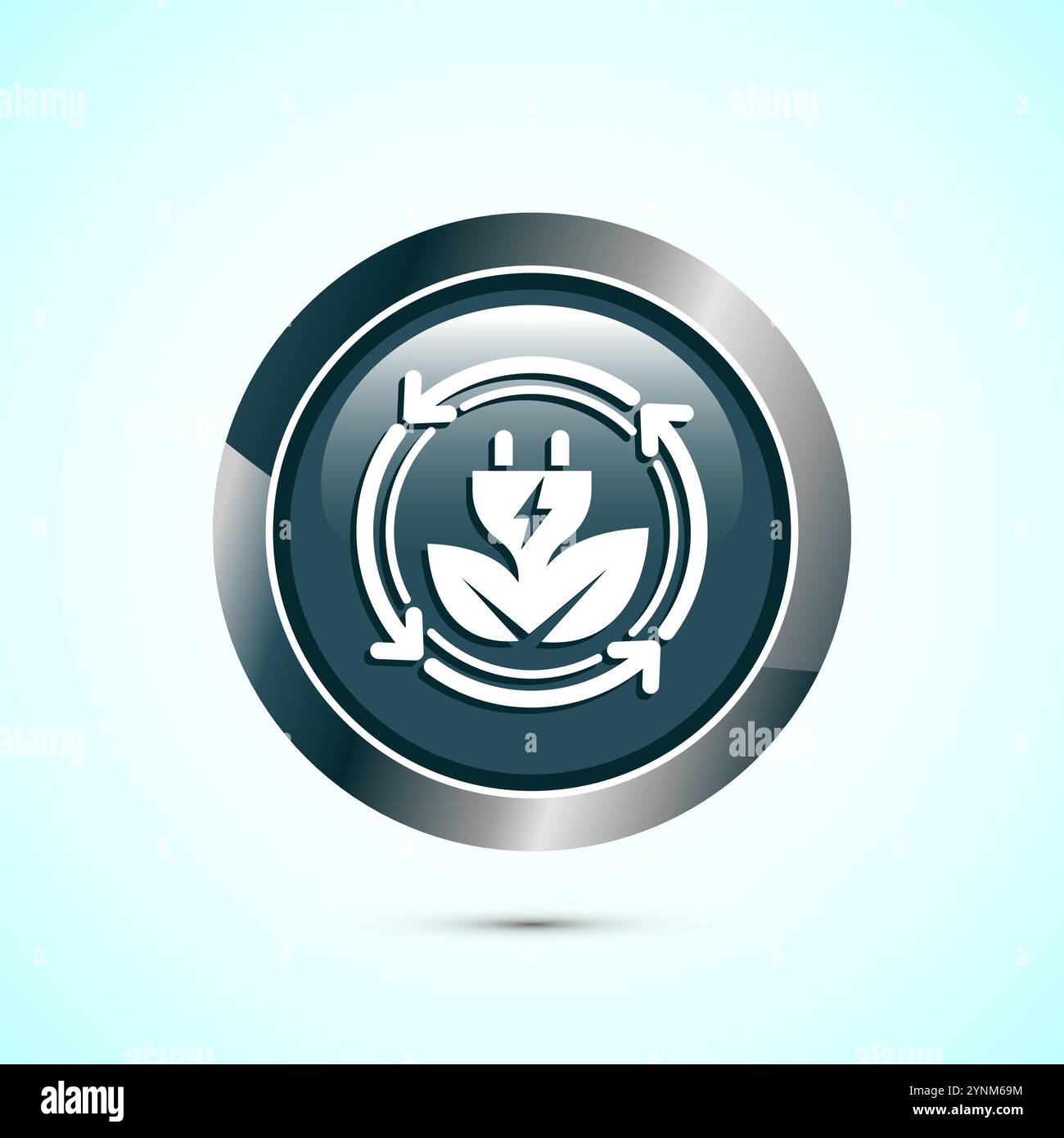 Renewable energy icon design illustration. Renewable power sign symbol ...