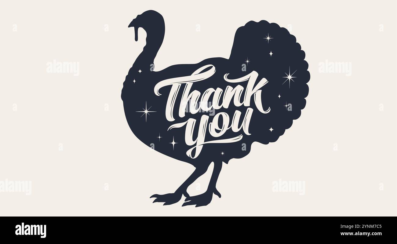 Turkey. Thank You. Hand lettering Stock Vector Image & Art - Alamy