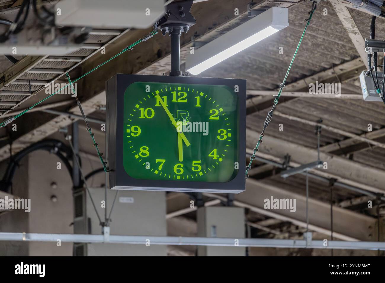 Ceiling mounted clock hi-res stock photography and images - Alamy