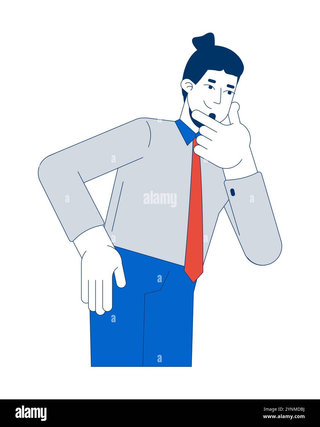 Thinking man cartoon 2d hi-res stock photography and images - Alamy