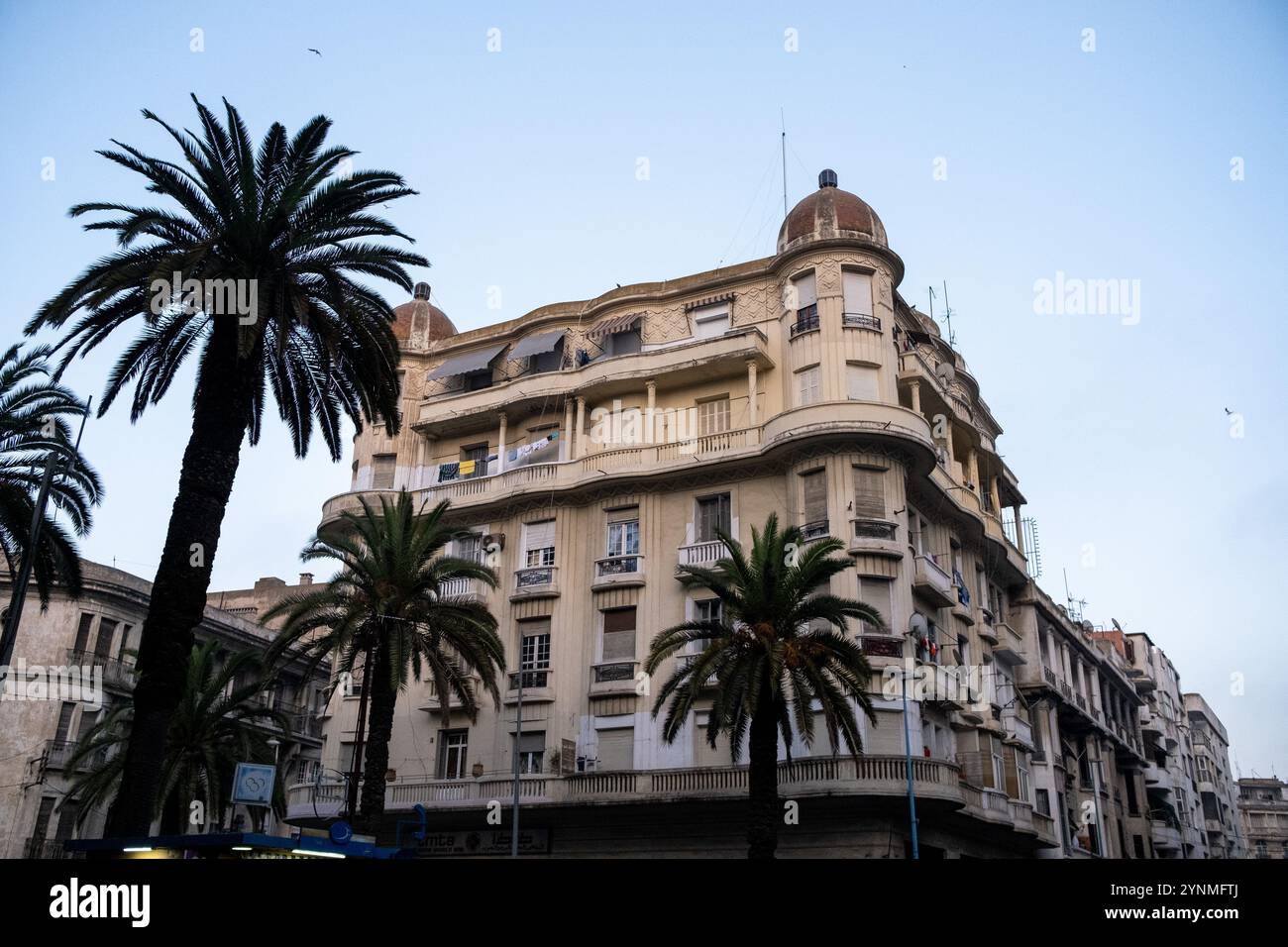Residential building of neo-Moorish architecture showing the density of ...