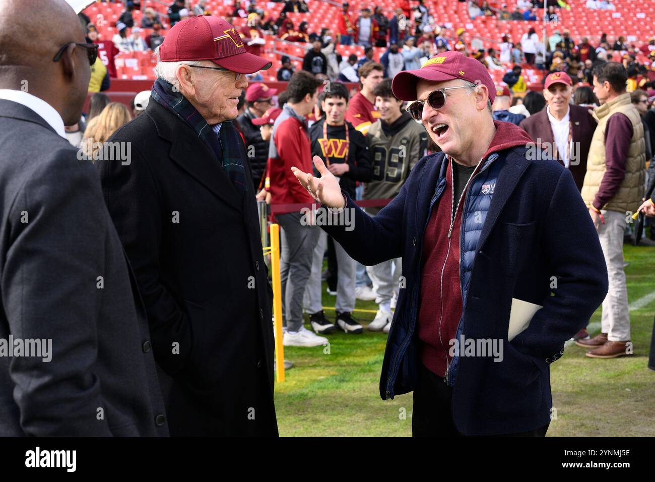 Washington Commanders managing partner Josh Harris, right, and former ...